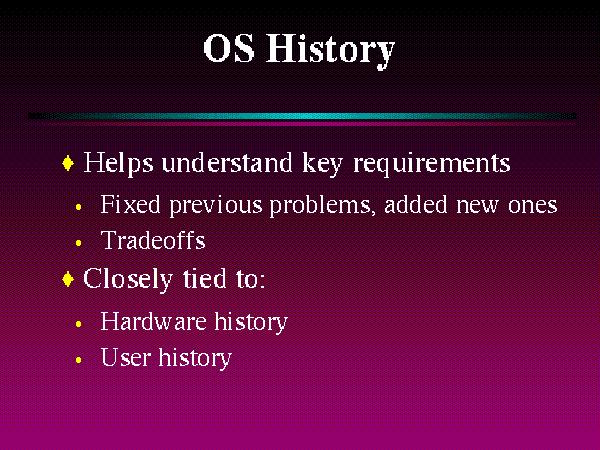 OS History